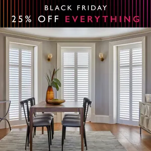 Made to Measure Window Shutters | 25% Off Black Friday Sale